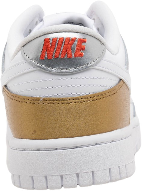 Nike Dunk SE Low Silver Gold Metallic W for sale | eBay