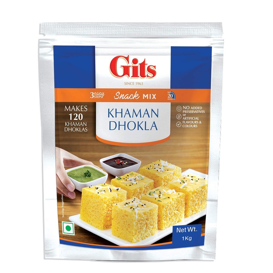 Instant Khaman Dhokla Snack Mix, Makes 120 Khaman Dhoklas, Pure Veg ...