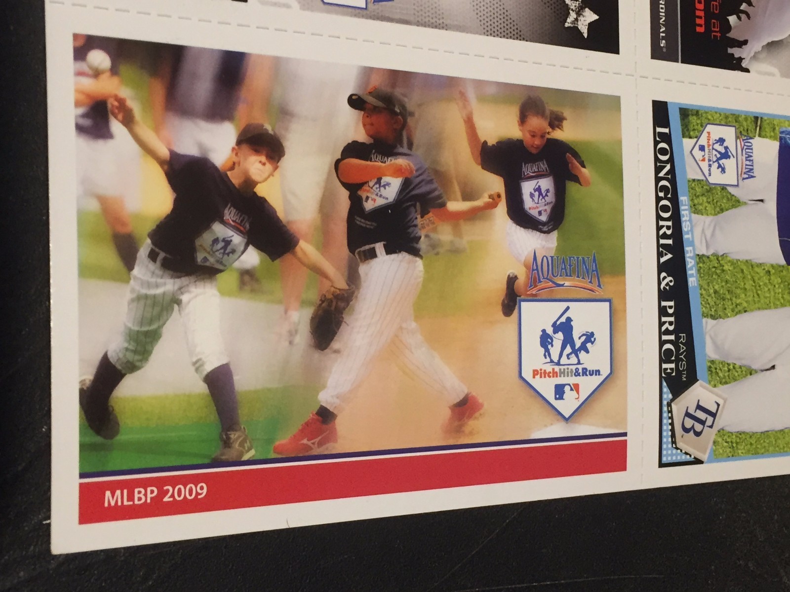 2009 Topps LOT of 2 MLB Pitch Hit & Run UNCUT 6 Card PROMO Sheets ...