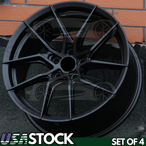NEW Wheels 5x114.3 18x8 18" Inch Rims Set of 4 Style US Square Setup ...