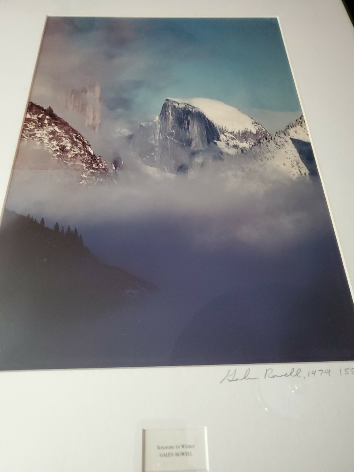 Original Galen Rowell Print Yosemite in Winter 155/300 Signed (rock ...