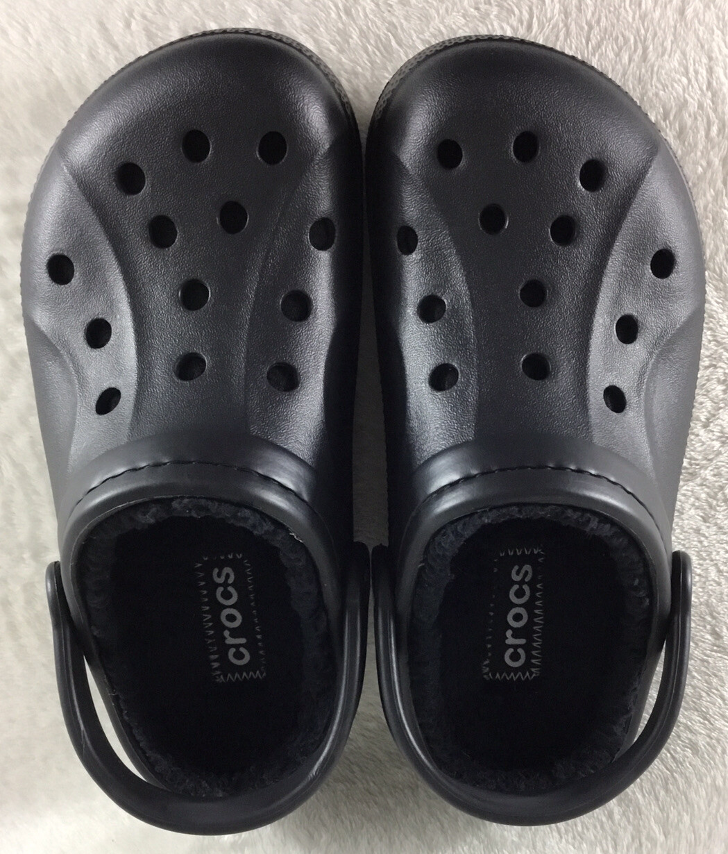 Crocs Ralen Unisex Faux Fur Lined Clogs Black Men’s S… - Gem