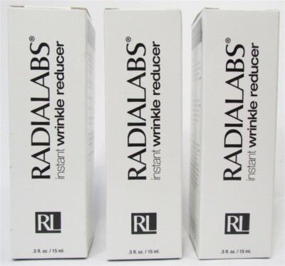 3x Radialabs Instant Wrinkle Reducer Cream .5 Oz Anti Aging wrinkling ...