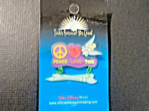 WDW TINKER BELL PEACE-LOVE-TINK ARTIST CHOICE TINK'S SUMMER QUEST PIN ...