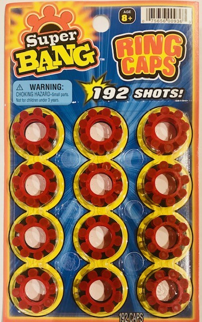 JA-RU SB Super Bang Ring Caps 192 Shots Replacement Ammo for Toy Gun ...