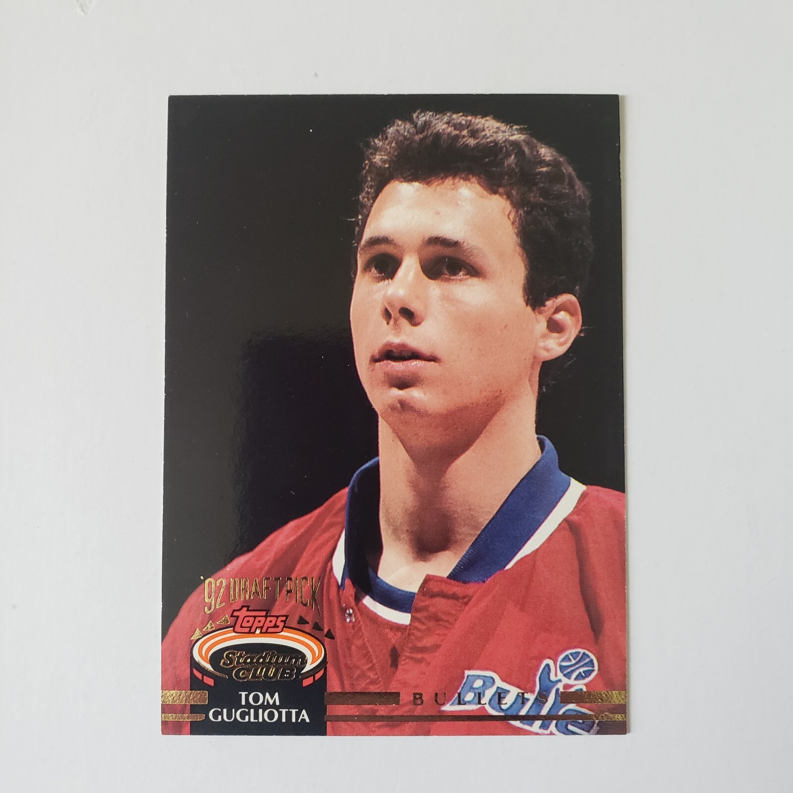 1992-93 Topps Stadium Club #288 Tom Gugliotta Rookie Washington Bullets ...