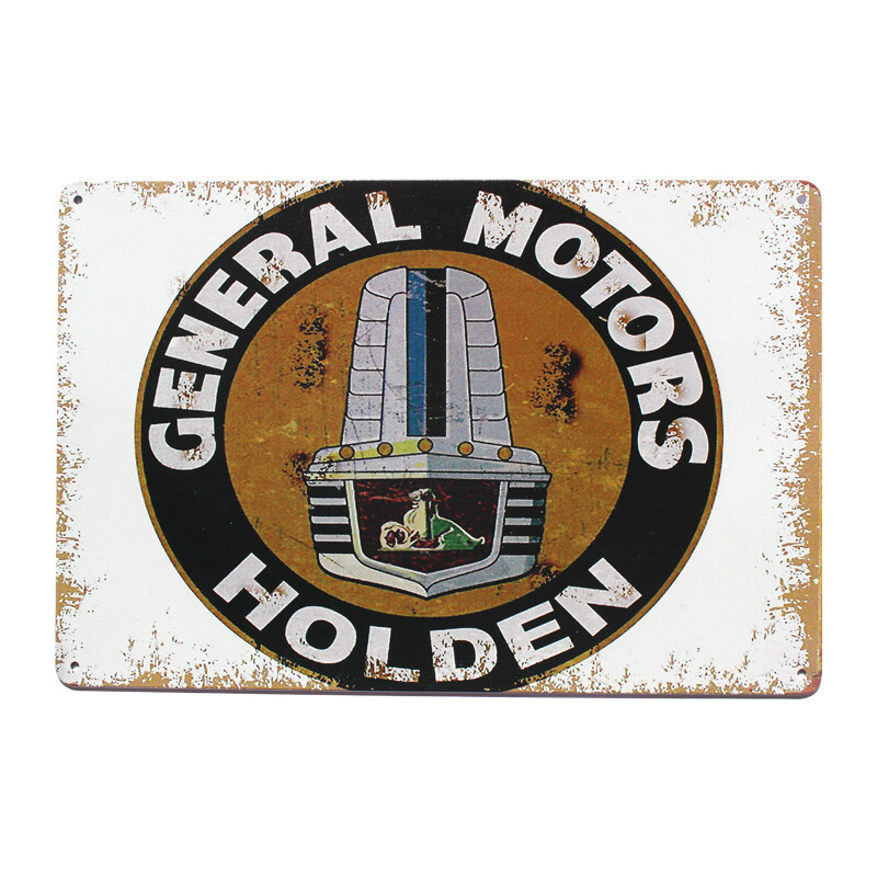 2x Warning Sign Tin Sign 200x300mm Metal General Motors Holden High ...