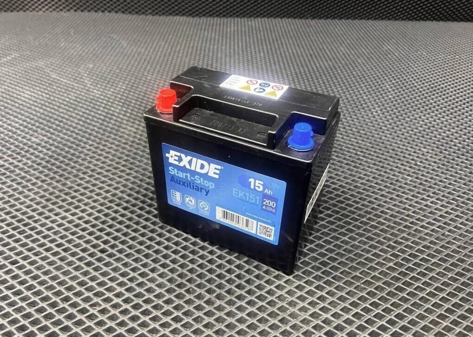 EXIDE Starter Battery Start-Stop Auxiliary EK151 | eBay