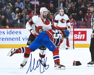 Austin Watson Signed 8x10 Fight Photo Ottawa Senators Autographed COA ...
