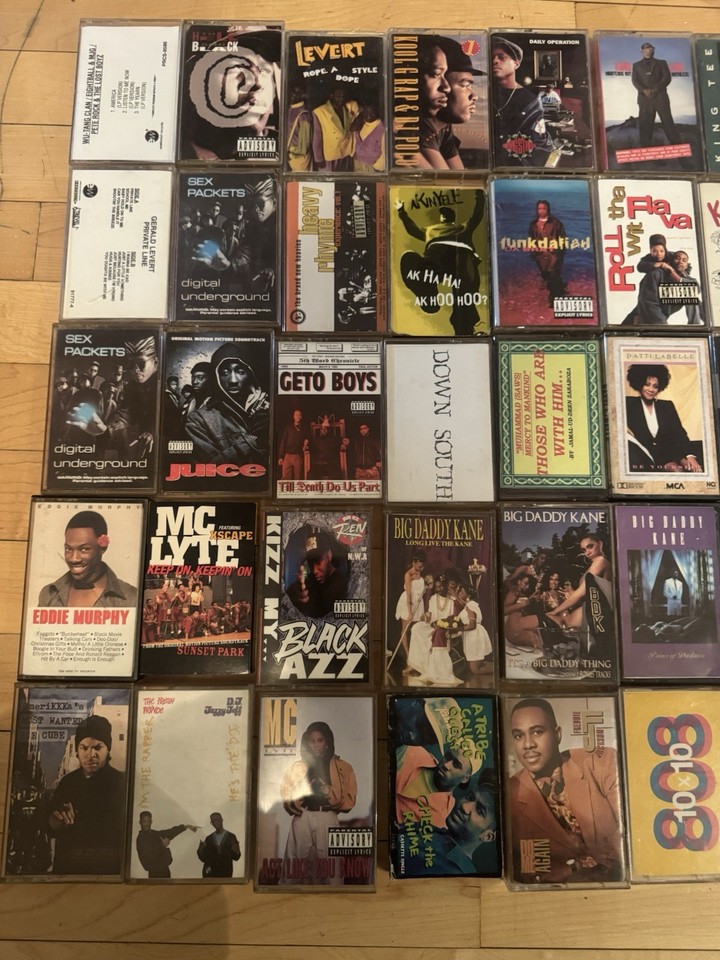 Lot of 55 Vintage Cassette Tapes – Rap, Hip Hop, R&B & Mixed Genres 80s ...
