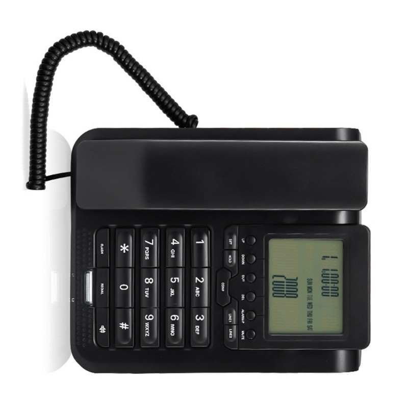 Home Office Desk Phone Large Keypad Adjustable Brightness HandFree ...