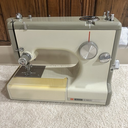 Vtg Kenmore Sewing Machine Sears Model 158.10400 With Pedal, Case ...