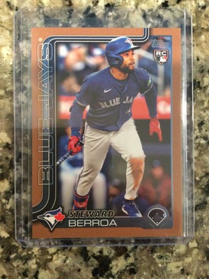 2025 Topps Series 2 Steward Berroa Rookie Gold parallel Toronto Blue ...