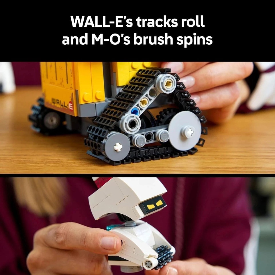 NEW Disney Pixar 43279 WALL-E & EVE Model Kit with M-O & Hal Figures ...