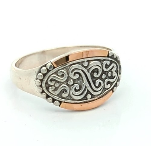 Video Samuel B Behnam 18K Gold 925 Sterling Silver Artisan Bypass Ring ...
