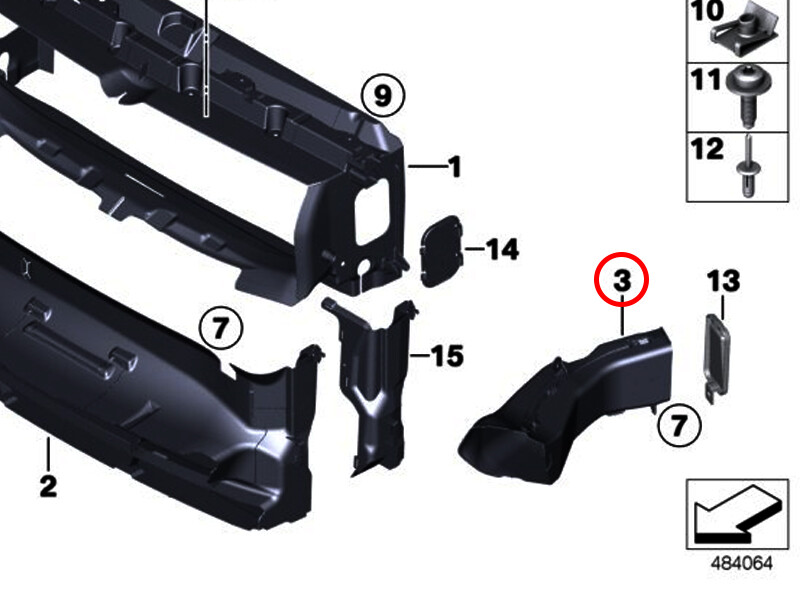 BMW 1 F20 Left Side Brake Air Duct 51747371749 7371749 2015 for sale ...