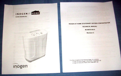 Inogen At Home User Manual and Technical Manual Reprints | eBay