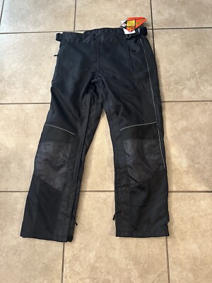 NWT Men’s Wicked Stock Padded Armored Safety Black Motorcycle Pants ...