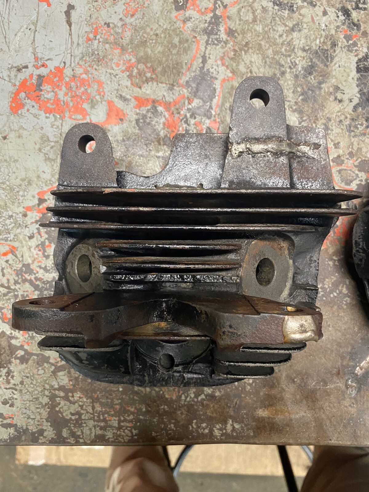 Harley Knucklehead Cylinder Heads Set Front Rear OEM FL EL NOS 1200 ...