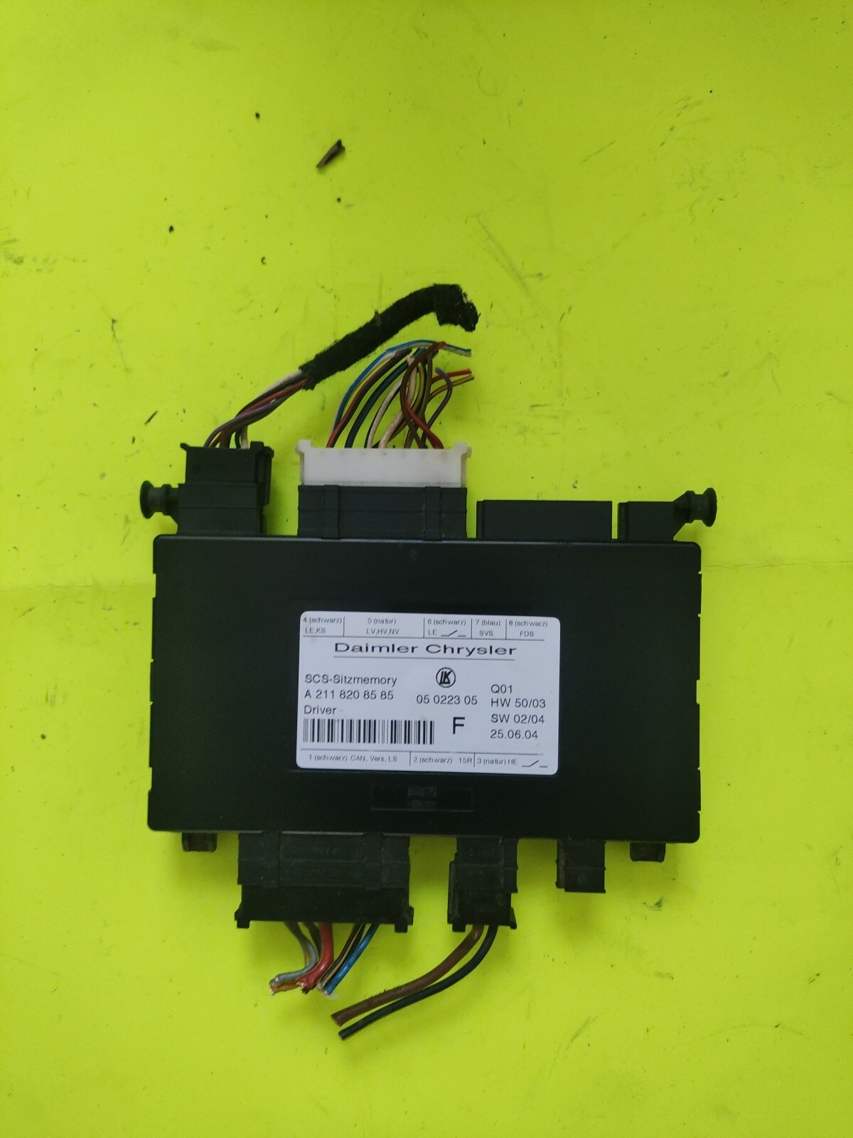 03-12 Mercedes W203 W219 CLS550 E63 GL X164 Seat Control Module Left ...