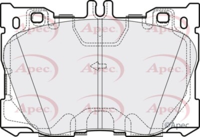 PAD2139 Apec Brake Pads Set New High-Quality For Mercedes Benz C43 CLS ...