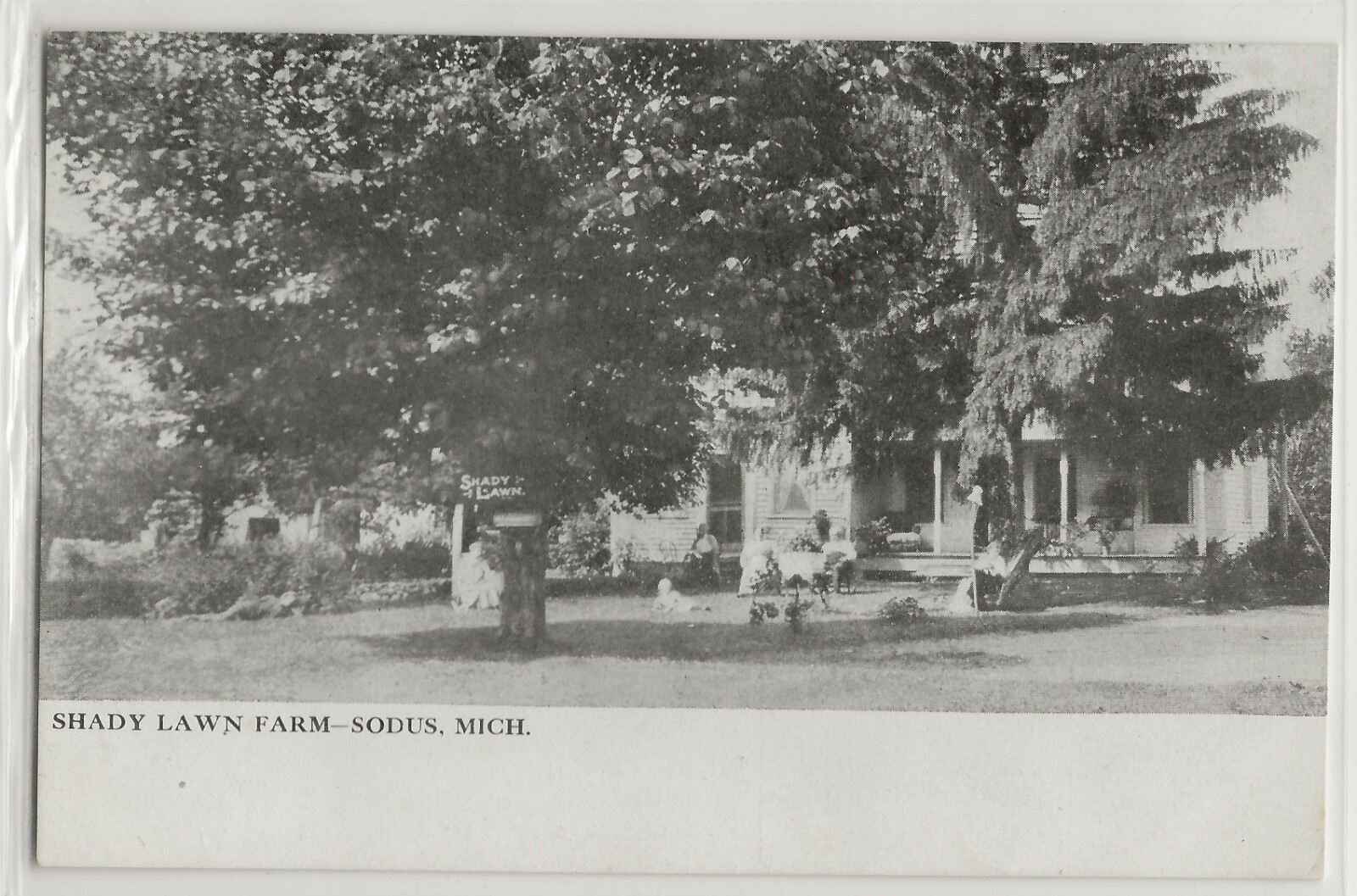 Shady Lawn Farm, Sodus Township, Michigan; history postcard Berrien ...