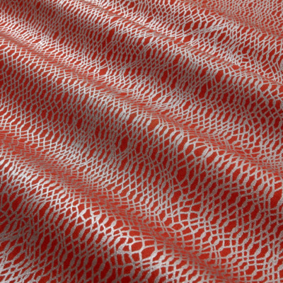 BTY Kaufman SHIMMER PEARL Metallic Strings on Red Print 100% Cotton ...