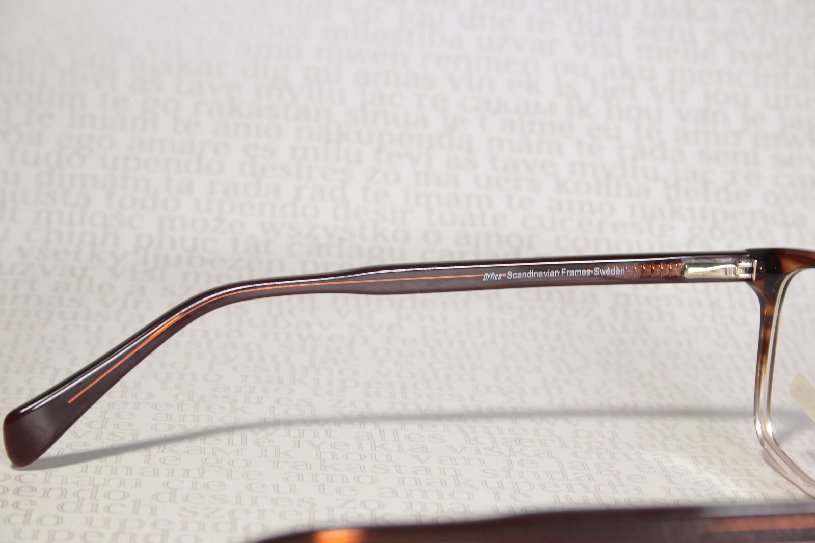 Men's Large Classic Style Brown to Clear Gradient Eyeglass Frames ...