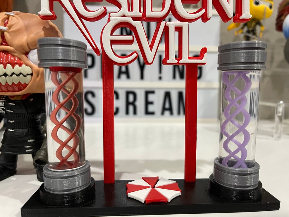 Umbrella Corporation Resident Evil T-Virus Prop & Antidote Vial With ...