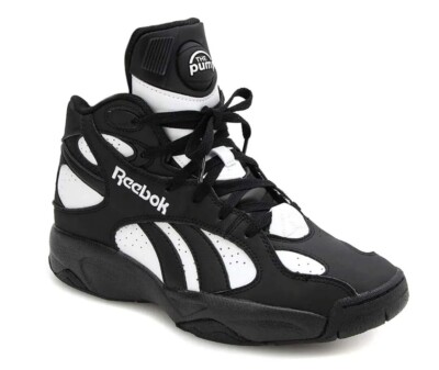 Reebok Men's Above The Rim Pump Vertical Black/White Basketball ...