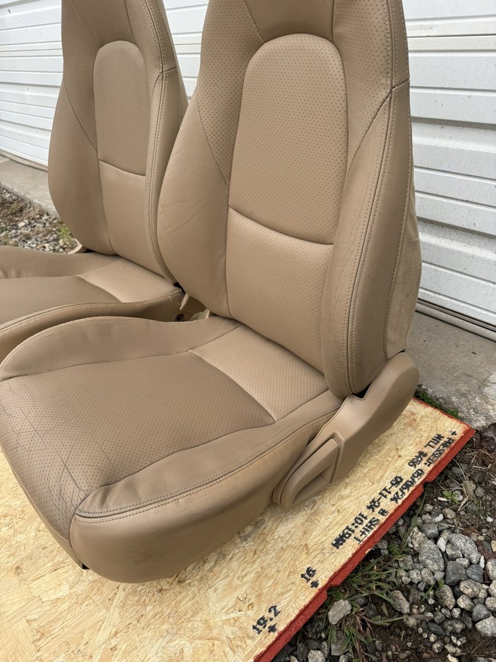 Great! 2001-2005 Mazda Miata Seat Leather Set Left and Right Tan Seats ...