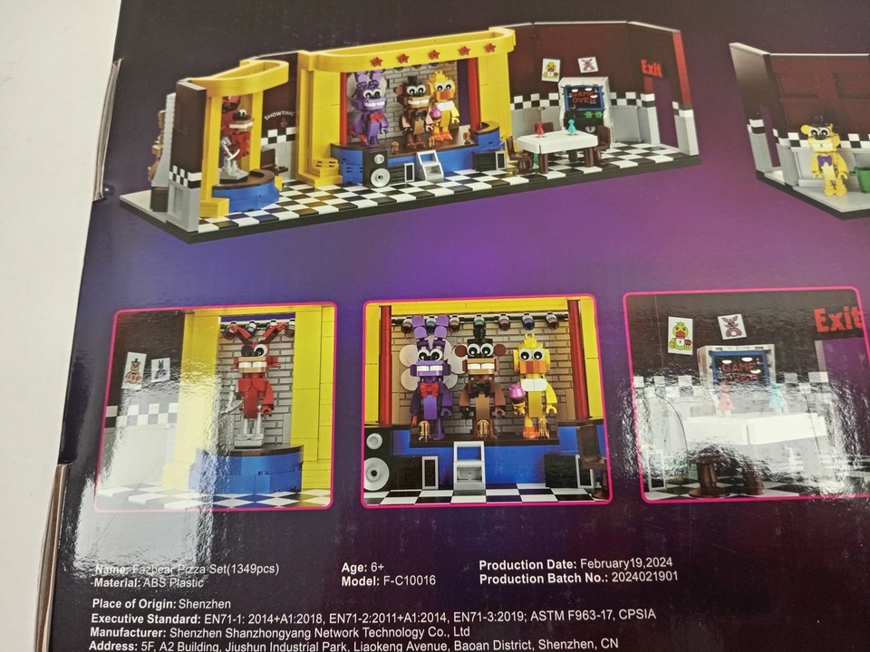 VLOTVFP F-C10016 Building Set 1349pcs Animatronic Stage Playset 6 ...