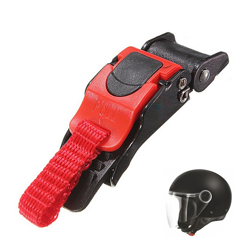 3Set Chin Strap Safety Buckle Clip Motorcycle Bike Helmet Quick Release ...