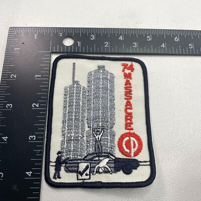 Vintage 1970s 74 MASSACRE CP Patch (Buildings, Protest, Dead Guy, Car ...
