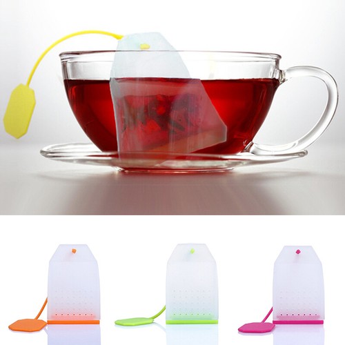 Silicone Tea Infuser Bags Tea Strainer Filter Dip Infuser Leaf Loose ...