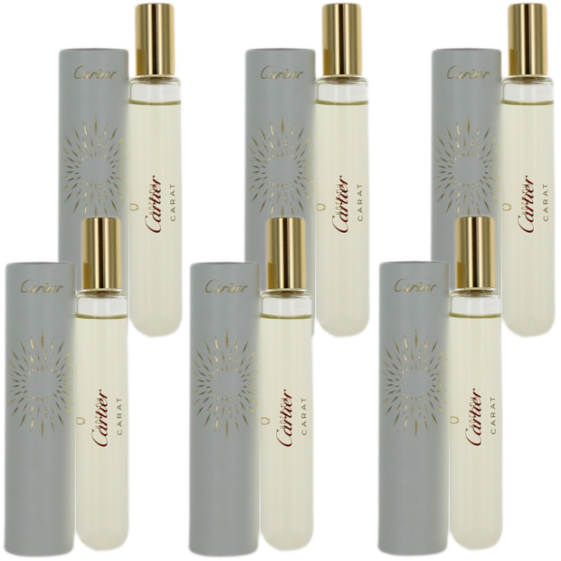 Carat By Cartier For Women Combo Pack: Mini EDP Perfume 3oz (6x0.5oz ...