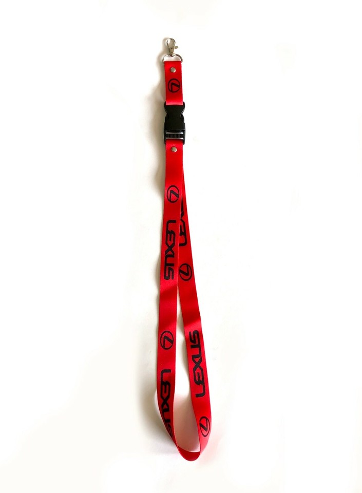 2x LEXUS Lanyards 1 inch x 22 inch KeyChain ID Badge Cardholder GRAY ...