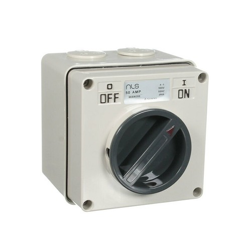NATIONAL LIGHT SOURCES NLS 30667 | 3 pole 50amp isolator switch IP66 ...