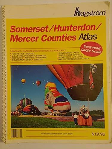 Somerset/Hunterdon/Mercer Counties Atlas - Spiral-bound By Hagstrom Map ...