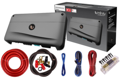 Infinity Reference 10001A 1000W Mono Amplifier w/Bass Knob + 0 Gauge ...