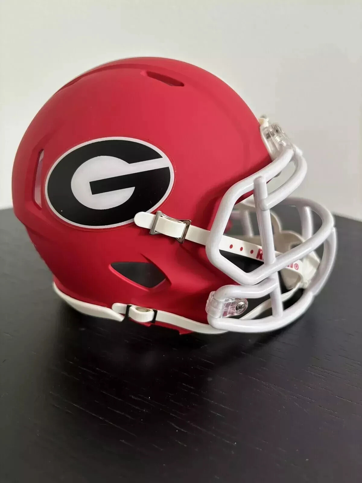 Georgia Bulldogs Matte Red Custom Mini Football Helmet Riddell Speed | eBay