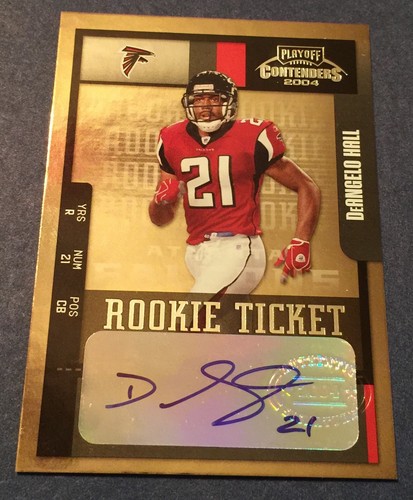 2004 Playoff Contenders - Rookie DeAngelo Hall #123 (AU, RC) for sale ...