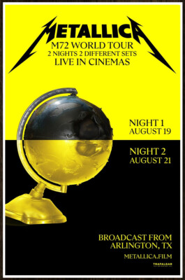 METALLICA M72 World Tour: Live From Texas In Cinemas 2023 Ltd Ed RARE ...
