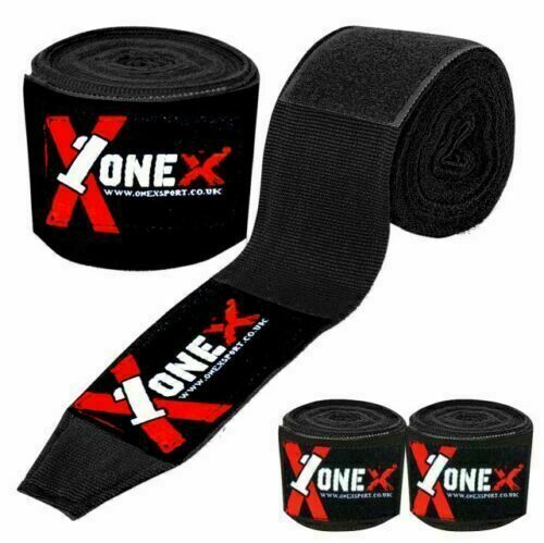 Boxing Hand Wraps Elasticated Inner Kickboxing Bandages Gloves MMA Muay ...