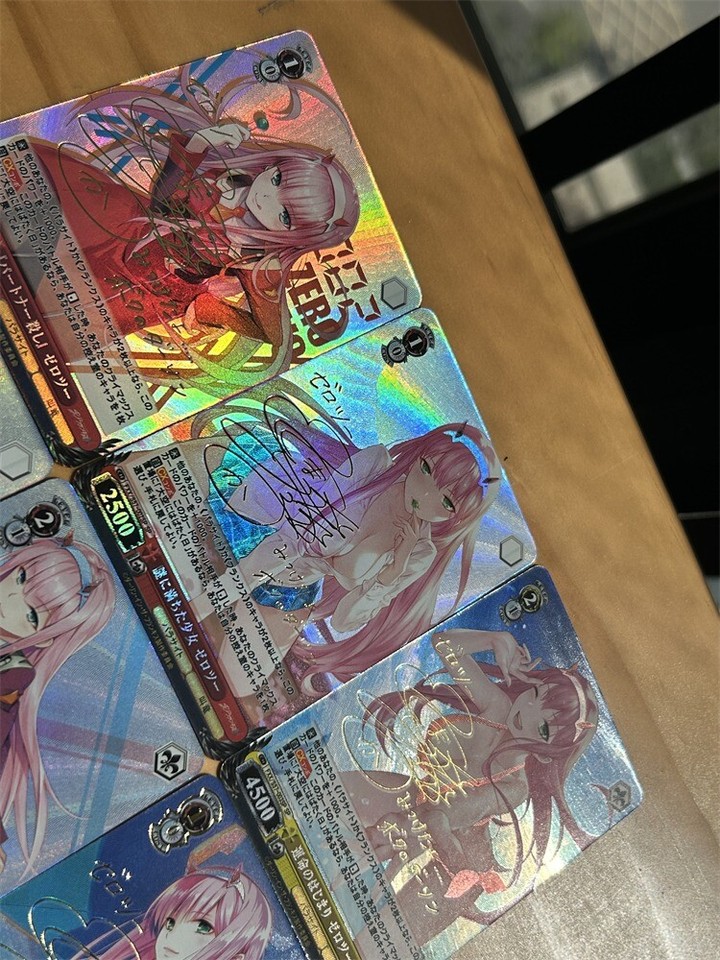 9×DARLING in the FRANXX Doujin Card Goddess Stroy Waifu Holo Foil | eBay