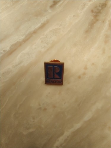 Realtor Logo Gold Tone Blue Vintage Lapel Pin | eBay