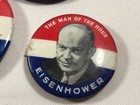 Eisenhower man of hour lot of 3 President political campaign pin button ...