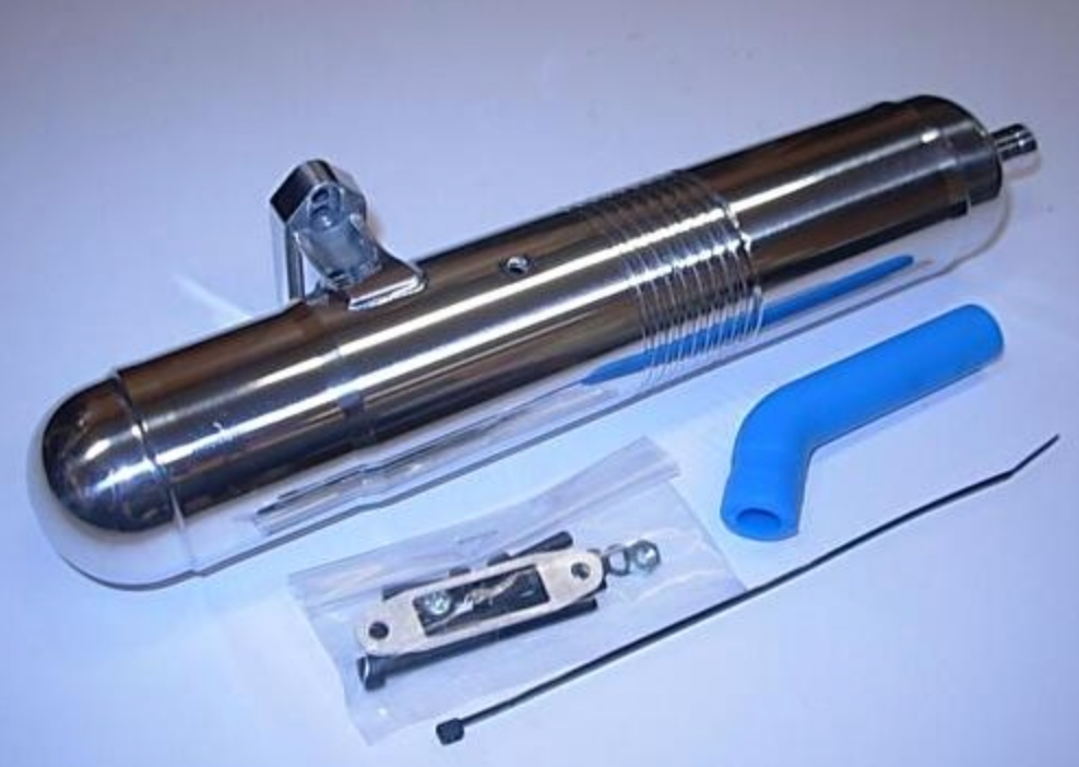 Muffler RC helicopter M0907 MS90-F3C Type2 YS/OS usable muffler Made in ...