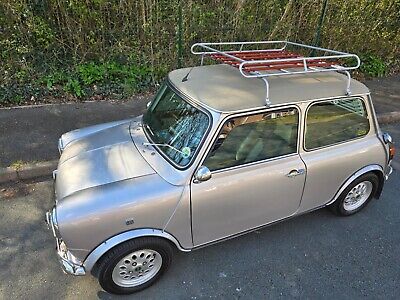 Classic Mini Roof rack adjustable powder coated steel with hard wood ...