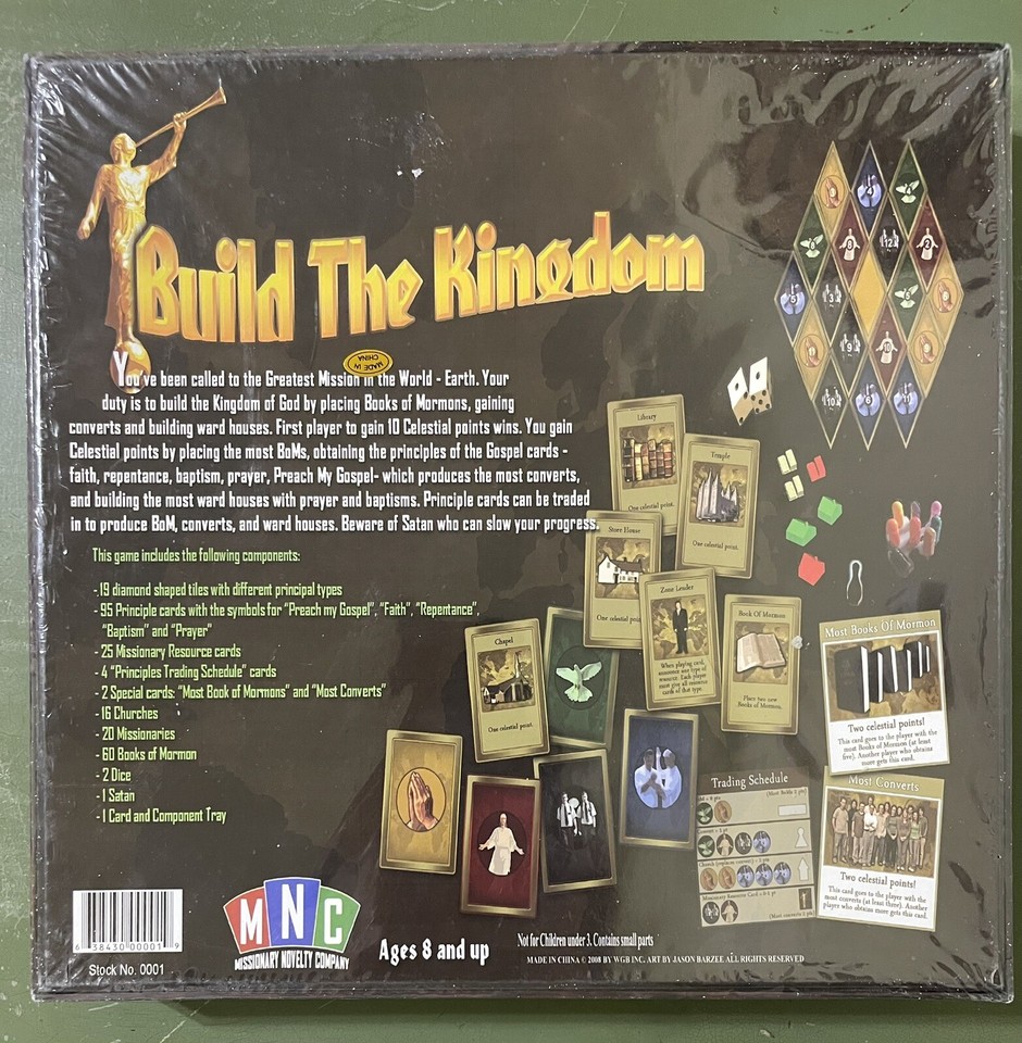 Build The Kingdom Game - Missionary Novelty Company 2008 LDS Mormon NEW ...
